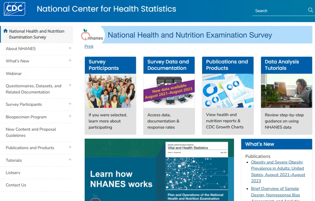 为什么说NHANES是发表SCI文章的最好的数据库 - 风暴统计